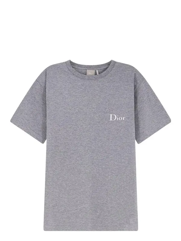 Dior T-shirt With Embroidery, Relaxed Fit - Grey