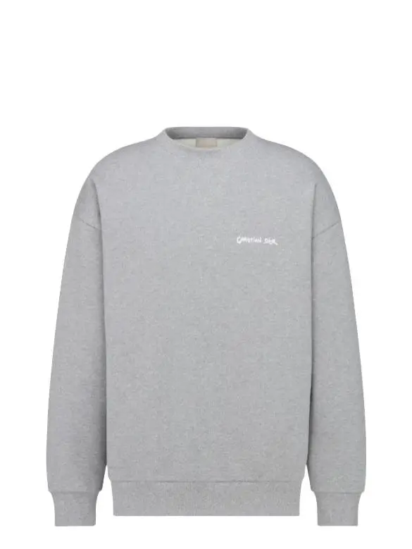Dior Oversized-fit Crewneck Sweatshirt - Grey