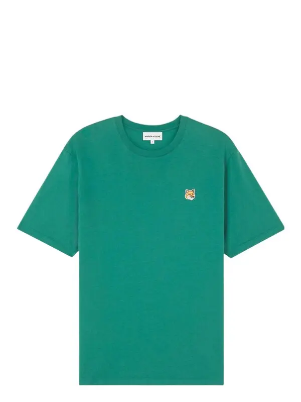 Maison Kitsuné Fox Head Patch Crewneck T-shirt - Green
