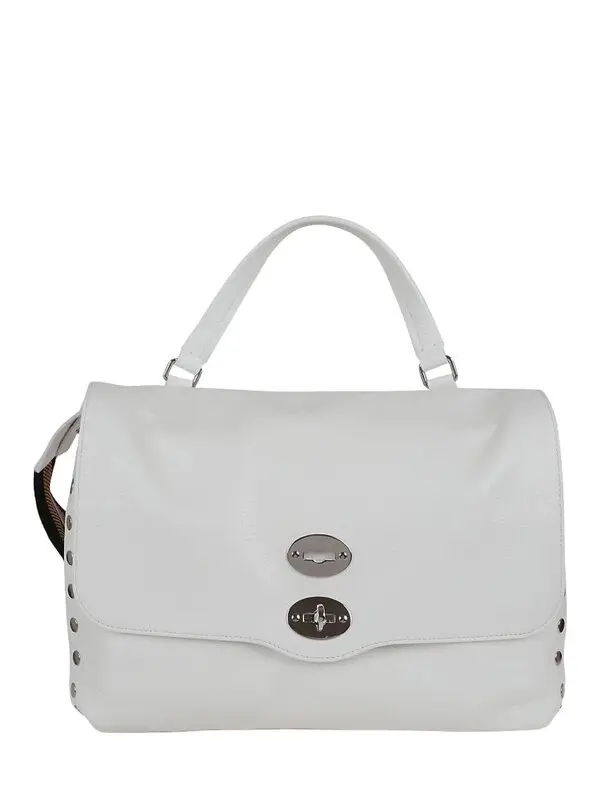 ZANELLATO Postina Studded Top Handle Bag - White