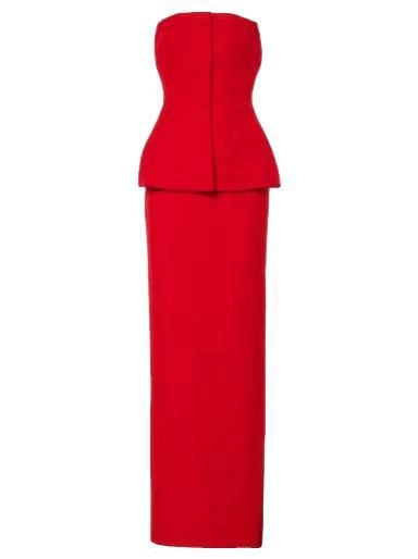 Roland Mouret Crepe Gown - Red