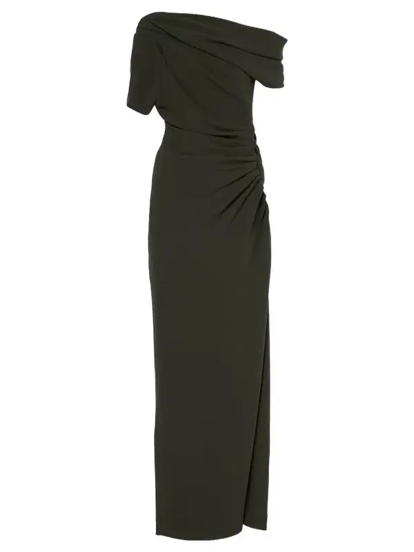 Simkhai Kally One-shoulder Draped Gown - Everest