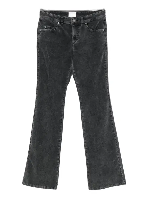 Isabel Marant Étoile Kelly Corduroy Flared Trousers - Black