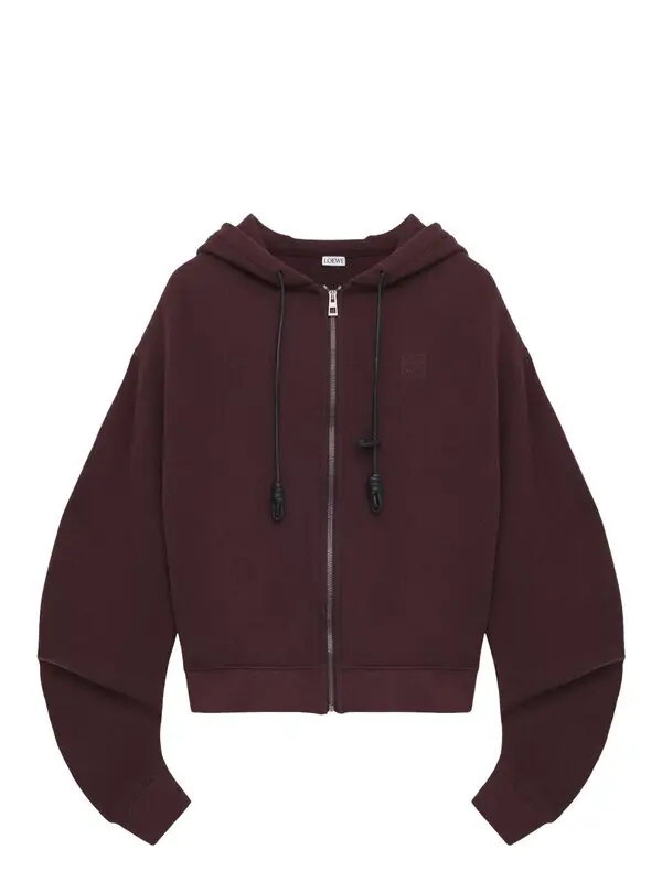 Loewe Hooded Zip-up Casual Jacket - Red