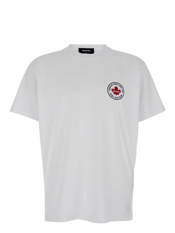 Dsquared2 Logo Printed Crewneck T-shirt - White
