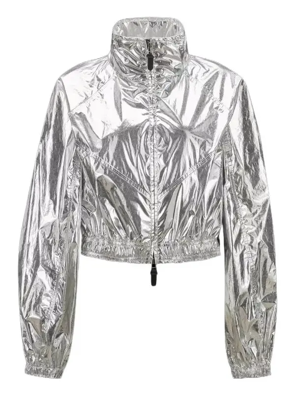 Moncler X Alicia Keys Logo Windbreaker Jacket - Silver