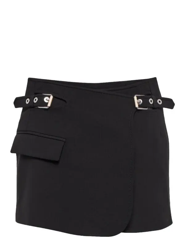 DION LEE Interwoven Mini Skirt - Black