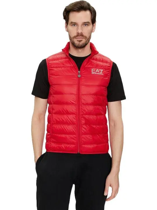 EA7 Puffer Gilet - Red