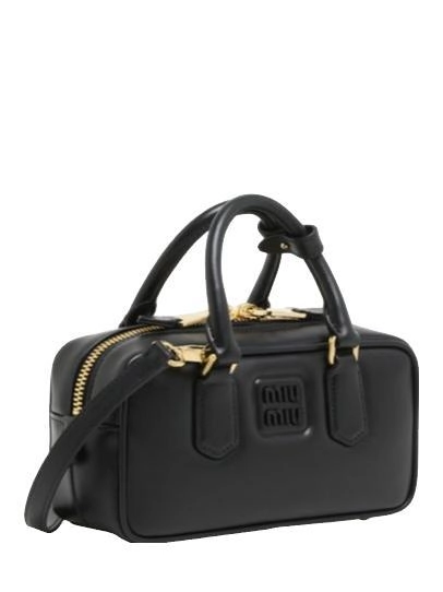 Miu Miu Logo Handbag - Black
