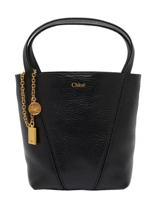 Chloé Logo Shoulder Bag - Black