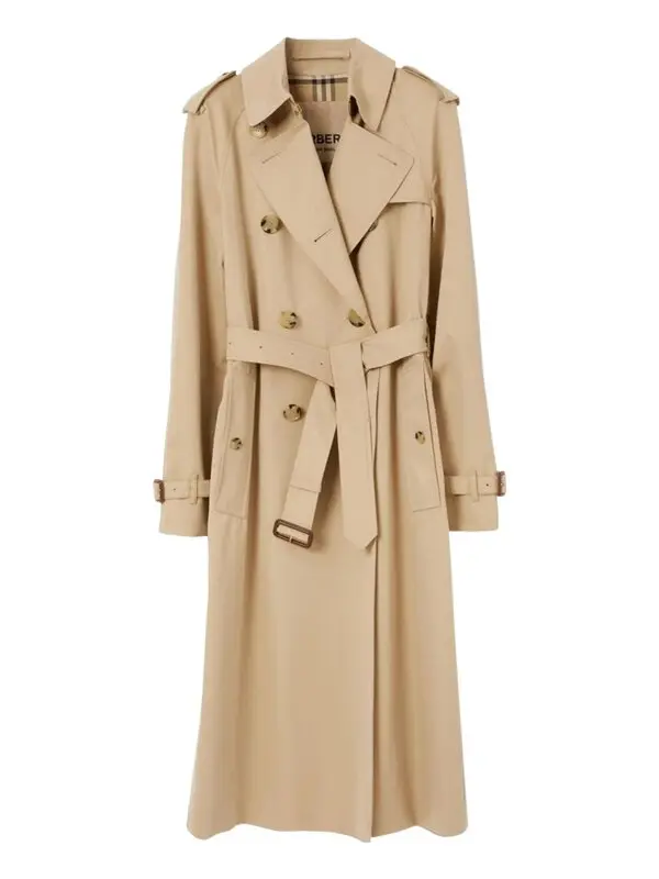 Burberry Waterloo Heritage Long Trench Coat - Honey