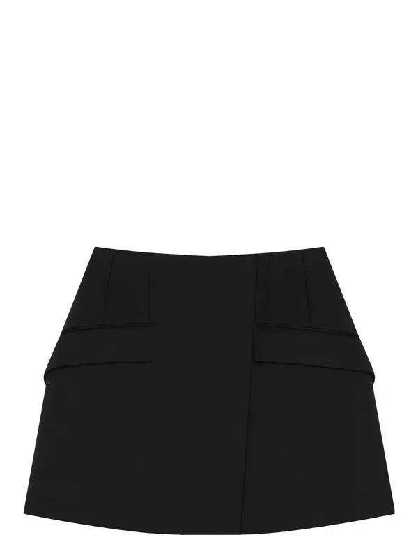 Givenchy Tailored Mini Skirt With Flap Pockets - Black