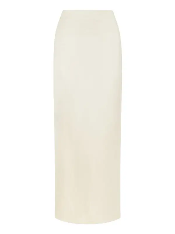 THE ROW Bartelle Silk-satin Maxi Skirt - Cream