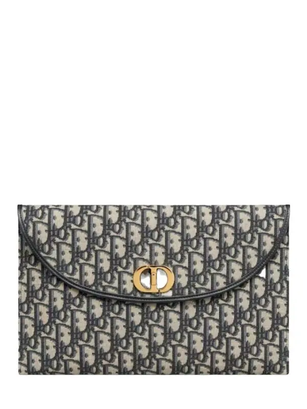 Dior 30 Montaigne Avenue Pouch With Flap - Gray