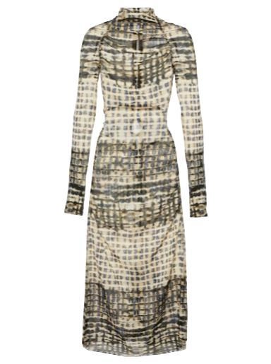 KNWLS Snake-print Silk-blend Midi Dress - Nude