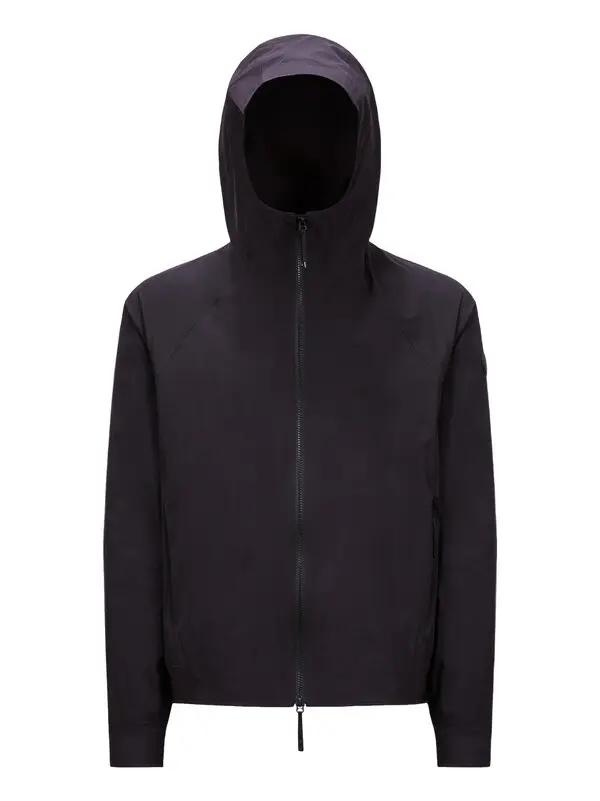 Moncler Zip Up Hooded Jacket - Black