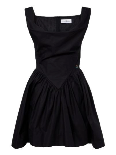 VIVIENNE WESTWOOD Sunday Cotton Mini Dress - Black