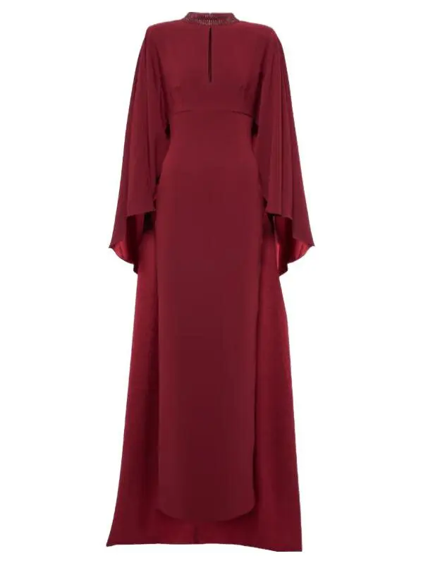 Roland Mouret Gown With Crystal Embellishments - Red