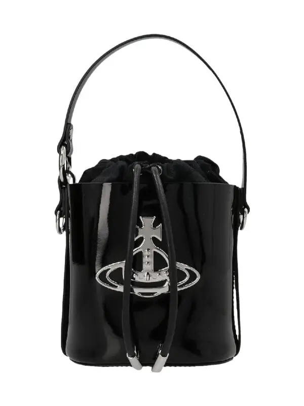 VIVIENNE WESTWOOD Daisy Logo Bucket Bag - Black