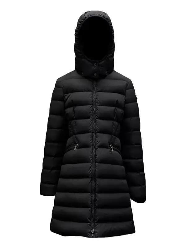 Moncler Charpal Quilted Hooded Down Coat - Black