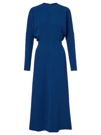 Victoria Beckham Cady Midi Dress - Blue