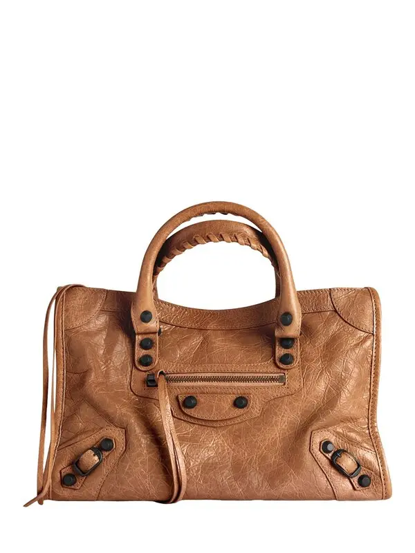 Balenciaga Small City Tote Bag - Camel