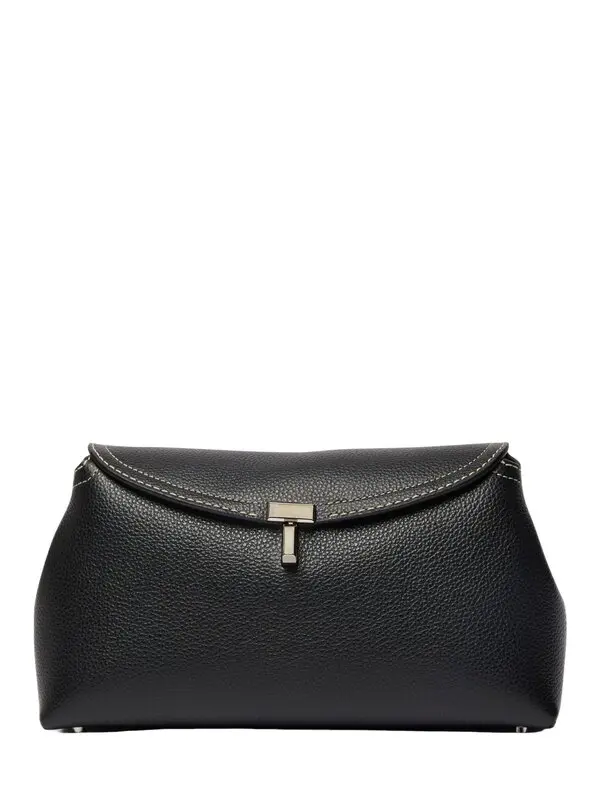 TOTEME T-lock Flip Shoulder Bag - Black