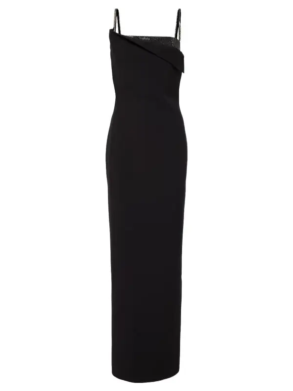 Roland Mouret Embellished Gown - Black