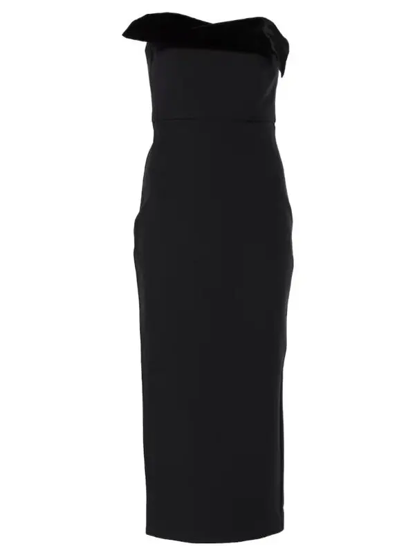 Roland Mouret Off-the-shoulder Bustier Dress - Black