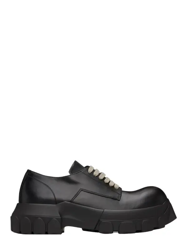 Rick Owens Bozo Tractor Lace-up Shoes - Black