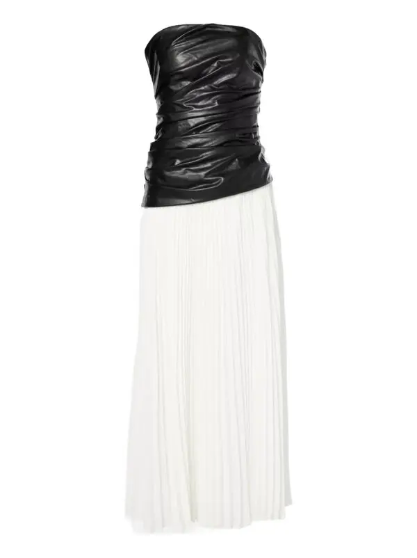 Simkhai Off-the-shoulder Tube Top Dress With Pleated Skirt - White