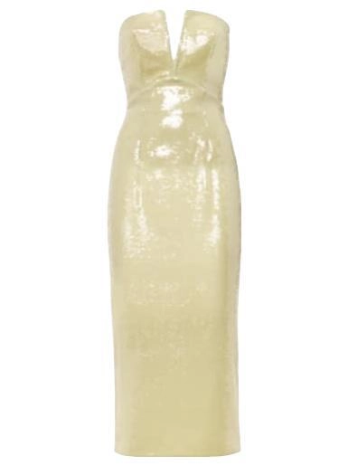 Roland Mouret Sequined Strapless Corset Dress - Nude