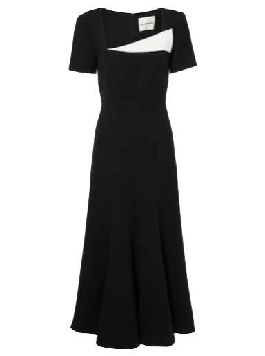 Roland Mouret Cady Midi Dress - Black