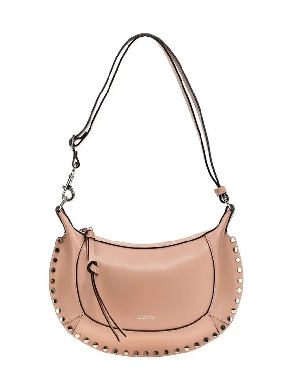 Isabel Marant Étoile Studded Zippered Shoulder Bag - Nude