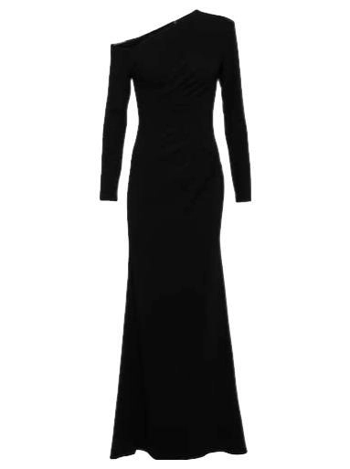 Roland Mouret Asymmetric Cady Gown - Black