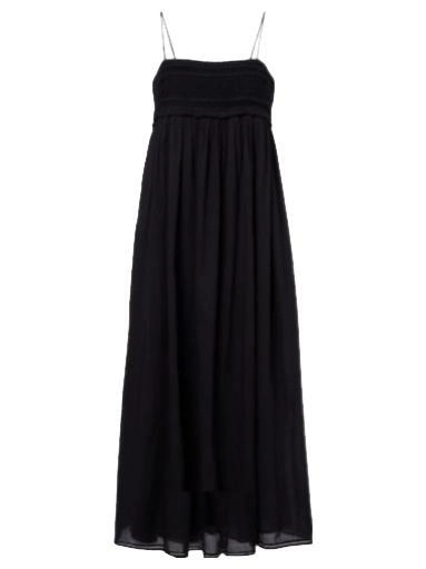 Posse Danielle Lace-trimmed Cotton Midi Dress - Black