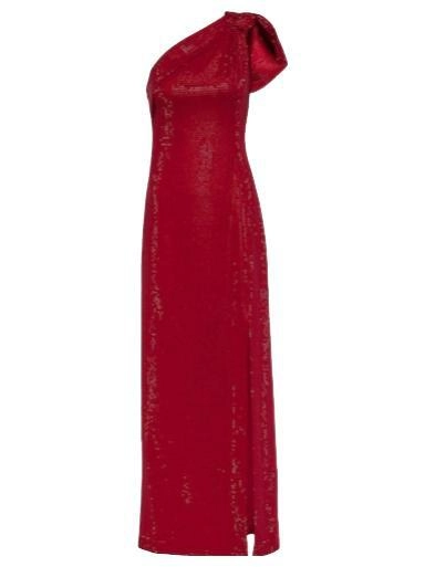 Roland Mouret One-shoulder Gown With Diamanté Embellishments - Red