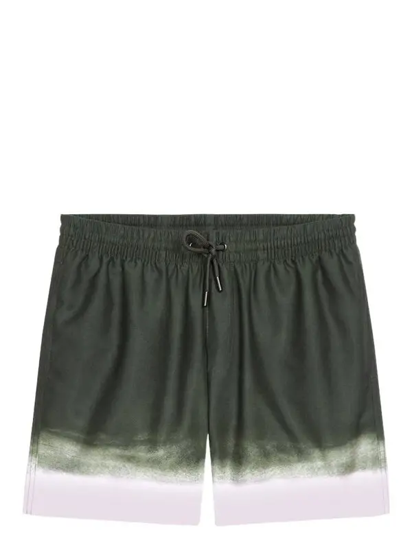 Dries Van Noten Printed Drawstring Swim Shorts - Bottle