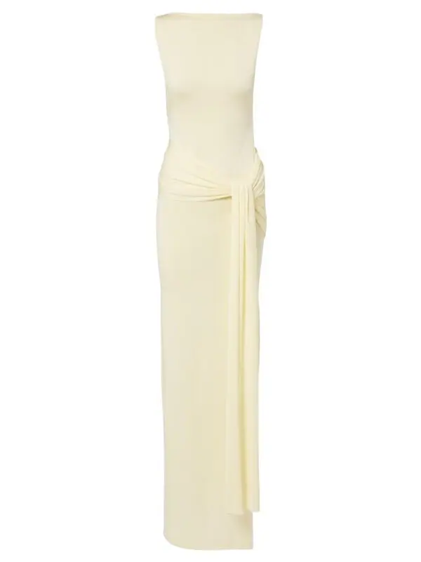 AYA MUSE Sleeveless Pleated Maxi Dress - No