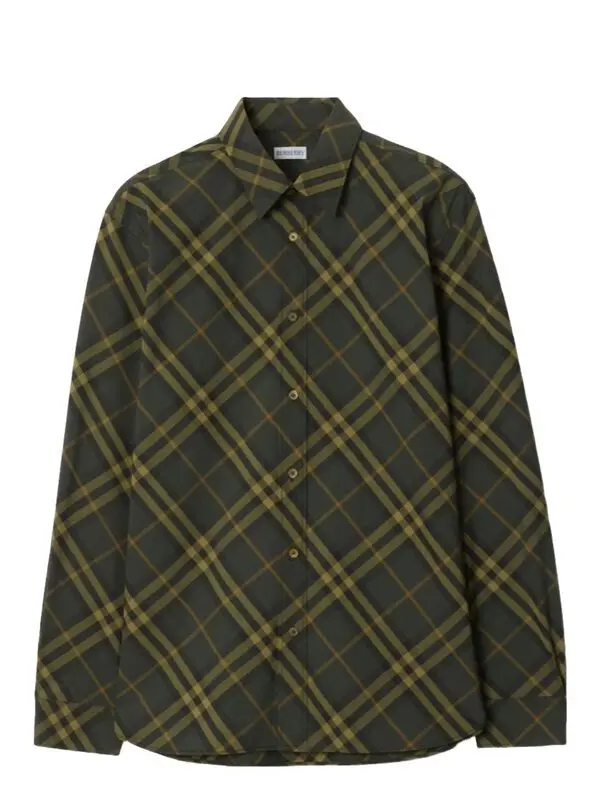 Burberry Checkered Shirt - Shadow Color