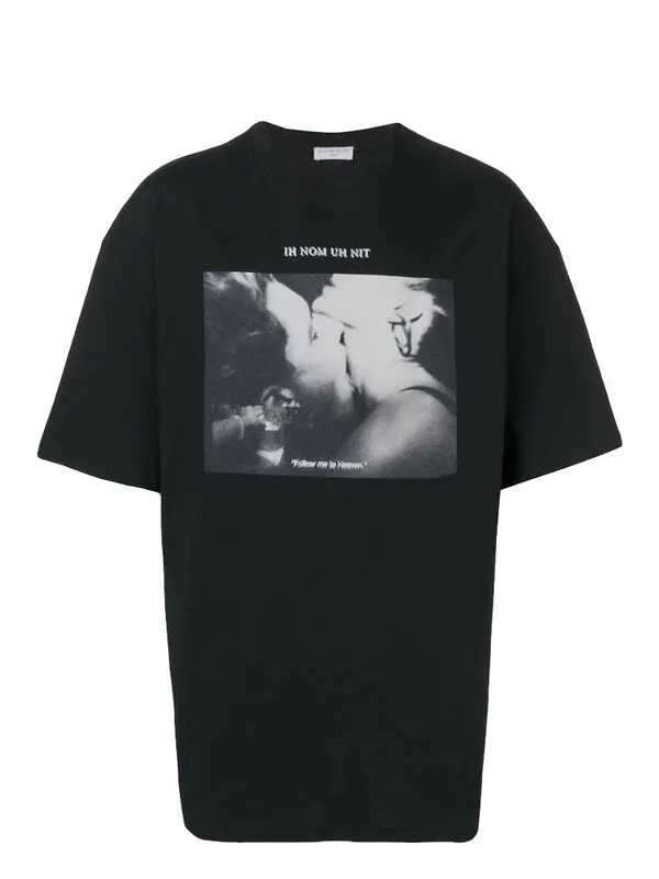 IH NOM UH NIT Printed Short Sleeves - Black