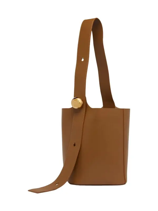 Loewe Pebble Bucket Shoulder Bag - Oak