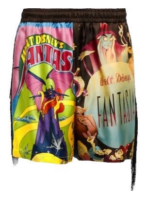 Stella McCartney X Disney Fantasia Print Silk Twill Shorts - Multicolor