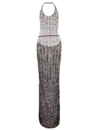 AYA MUSE Cutout Sequin Maxi Dress - Gray
