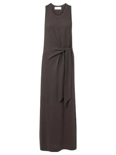 LISA YANG Angeline Cotton Cashmere Maxi Dress - Black