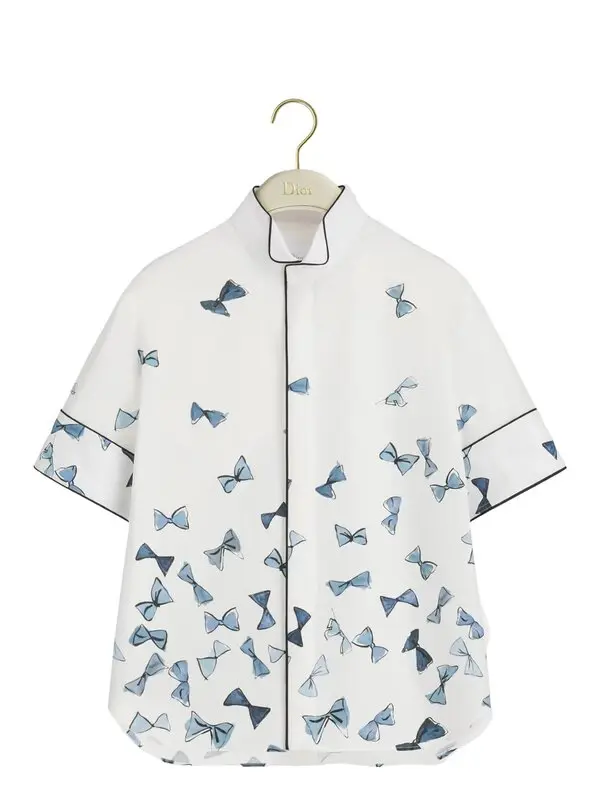 Dior Short-sleeved Blouse - White