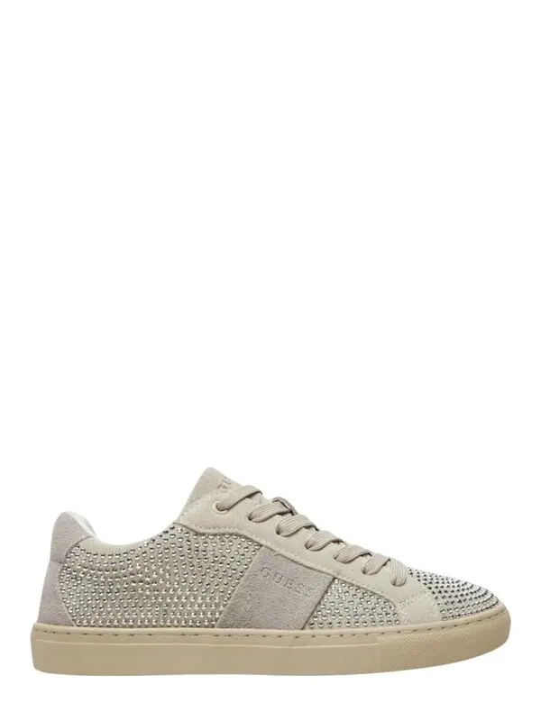 Guess Crystal-embellished Sneakers - Nude