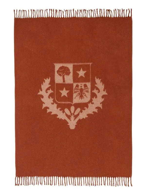 Loro Piana Fringed Blanket - Auburn/burnt Red