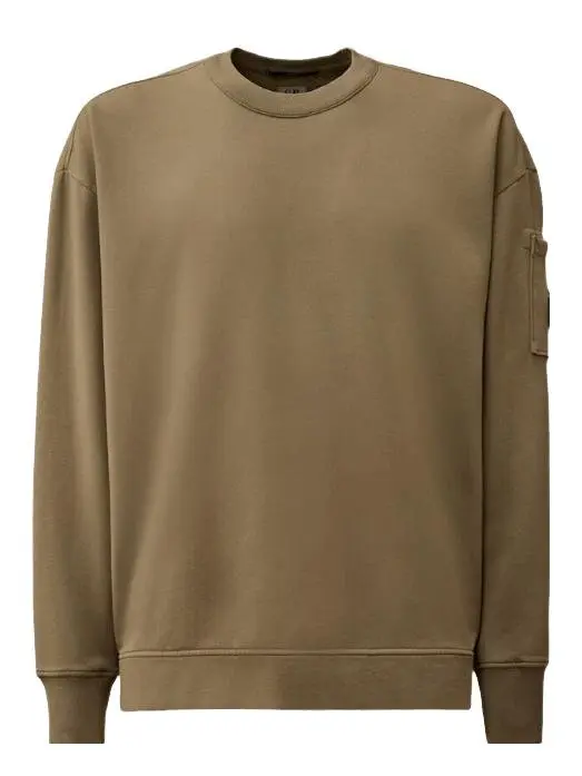 C.P. COMPANY Lens Pocket Crew Neck Sweater - Green