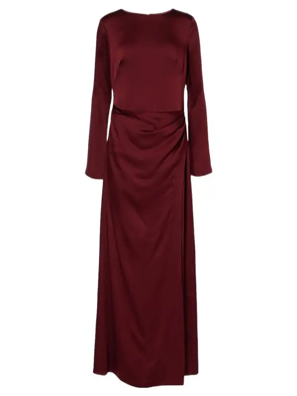 Simkhai Qiana Draped Maxi Dress - Brown